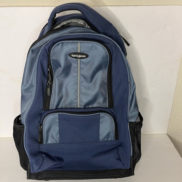 Samsonite | Bags | Samsonite Blue Rolling Travel Luggage Laptop 9 ...